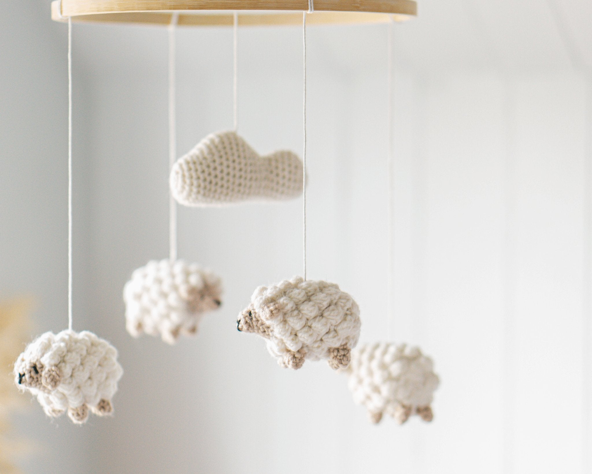 Mobile "Compter les moutons" - Fait à la main - Crochetmilie